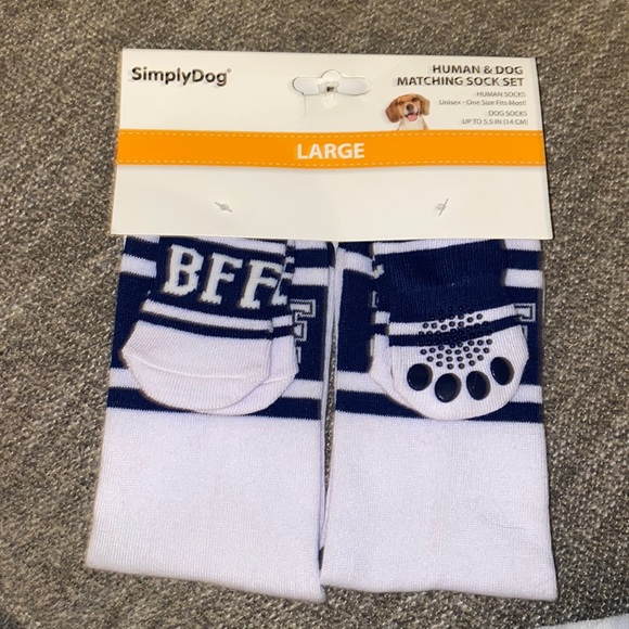 SimplyDog | Dog | Human Dog Matching Sock Set Osfm Human And L Dog ...